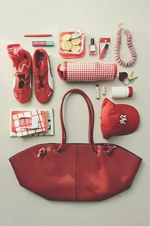 Maeve Pebbled Faux-leather Tote With Knotted Strap Details - Red