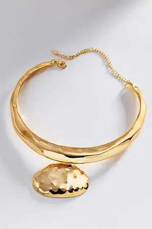 Anthropologie Molten Collar Necklace - Gold