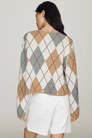 ALIGNE Aggie Argyle Cardigan