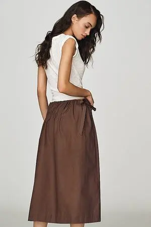 DAMSON MADDER Caspia 100% Cotton Midi Skirt