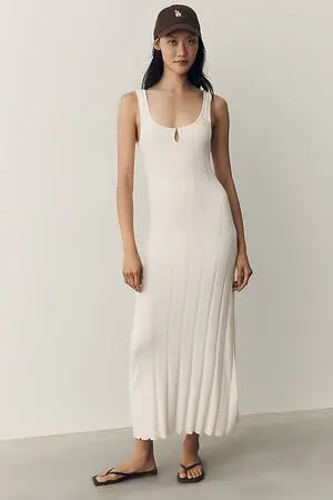L*Space Ribbed Keyhole Sweater Midi Dress
