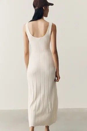 L*Space Ribbed Keyhole Sweater Midi Dress