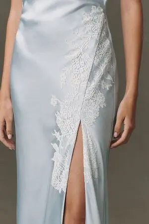 SAU LEE Michelle Gown High Neck Gown
