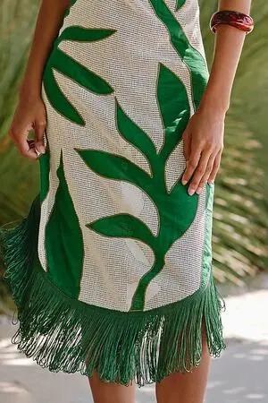 Anthropologie Celandine 100% Cotton Halter Midi Dress