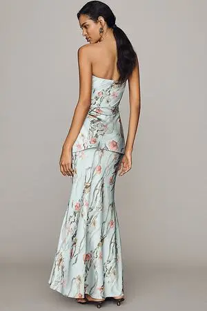 AMUR Tiered Strapless Dress