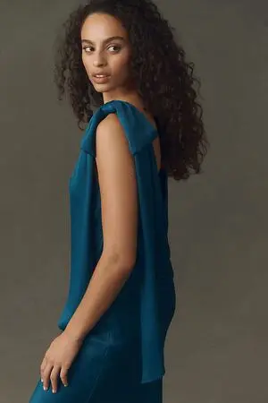 Bhldn High-neck Open-back Maxi Dress