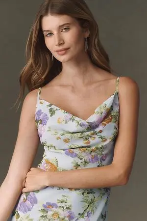 Bhldn Scoop-neck Chiffon Maxi Dress