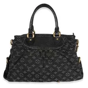 LOUIS VUITTON Monogram Denim Neo Cabby Mm - Black