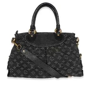 LOUIS VUITTON Monogram Denim Neo Cabby Mm - Black