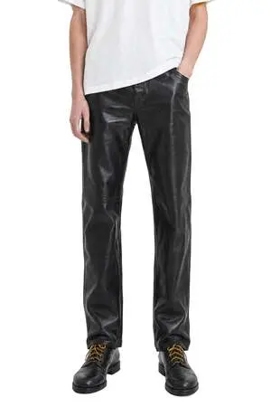 MAISON MARGIELA Leather-effect Trousers - Black
