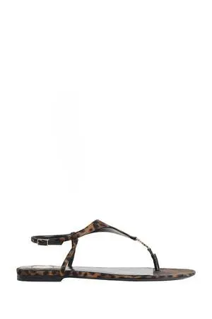 Saint Laurent Cassandra Sandals - Brown