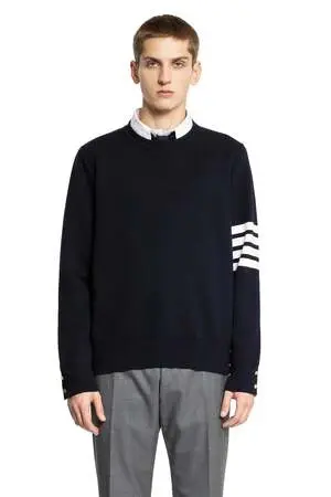 Thom Browne Cotton Crêpe Sweater - Blue