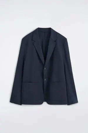 Cos Packable Single-breasted Blazer - Navy