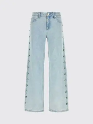 Cult Gaia Elphie Embroidered Wide-leg Jeans