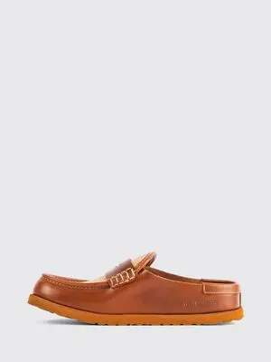 BIRKENSTOCK Naples Raffia And Smooth Leather Mules - Brown