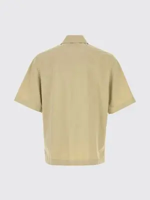 Burberry Short-sleeved Nylon Shirt With Zip Closure And Patch Pockets
