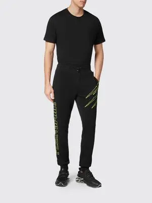 PLEIN SPORT Joggers With Graphic Detail - Black