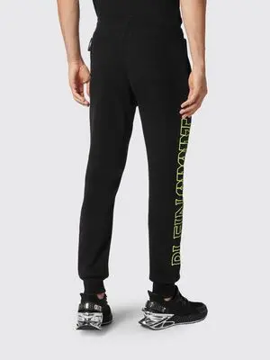 PLEIN SPORT Joggers With Graphic Detail - Black