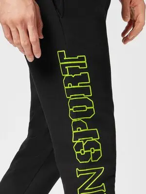 PLEIN SPORT Joggers With Graphic Detail - Black
