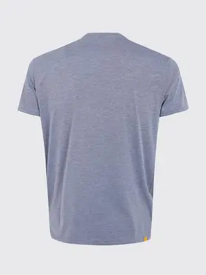 RRD Short-sleeved Crewneck T-shirt In Technical Fabric With Contrast Logo - Grey