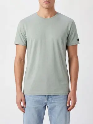 RRD Crewneck T-shirt In Stretch Cotton Blend With Applied Logo - Green