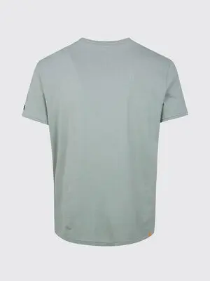 RRD Crewneck T-shirt In Stretch Cotton Blend With Applied Logo - Green