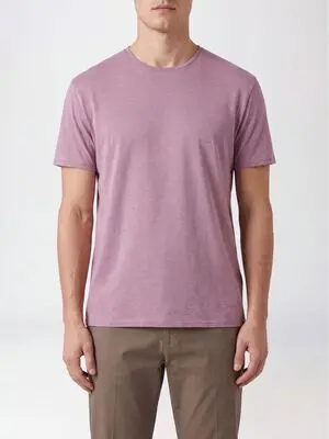 RRD Crewneck T-shirt In Stretch Cotton Blend With Applied Logo - Nude