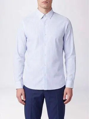 RRD Striped Technical Fabric Shirt With A Slim Fit And Classic Collar - White