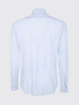 RRD Striped Technical Fabric Shirt With A Slim Fit And Classic Collar - White