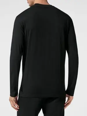 PLEIN SPORT Slim Fit Long-sleeved Cotton T-shirt With Graphic Print