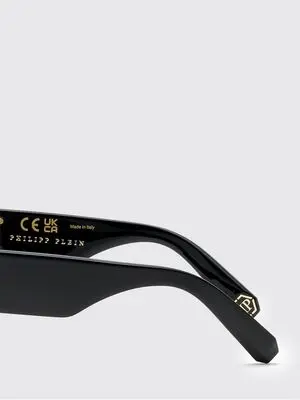 Philipp Plein Acetate Cat Eye Sunglasses With Oval Frame And Logo Detail