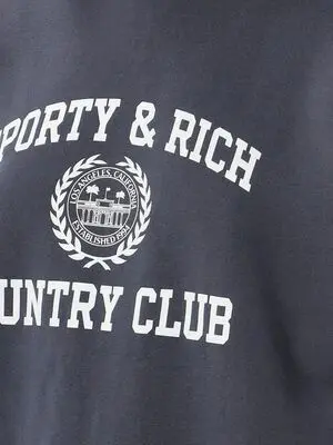 SPORTY & RICH Country Club Crewneck Sweatshirt