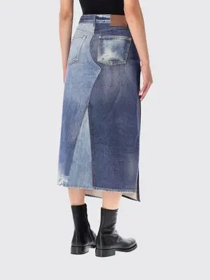 Our Legacy Paneled Denim Skirt - Blue