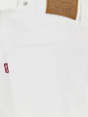 LEVI'S Mid-rise Straight Tapered Jeans In Stretch Denim - White