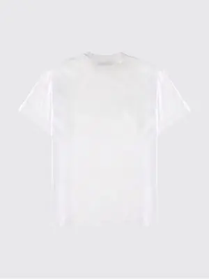 Versace Slim Fit Cotton T-shirt With Tone-on-tone Logo - White
