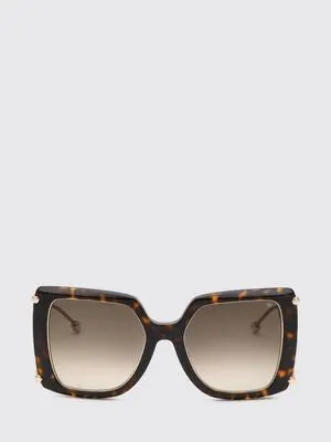 Philipp Plein Queen Cat-eye Sunglasses With Tortoiseshell Frame And Hexagon Logo