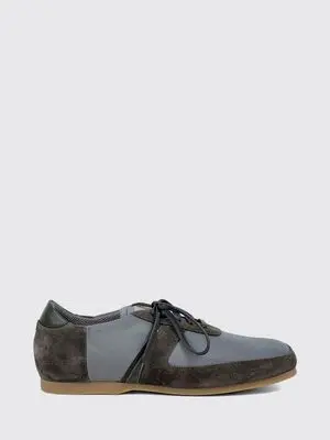 Our Legacy Vintage-style Two-tone Low-top Trainers In Canvas And Suede