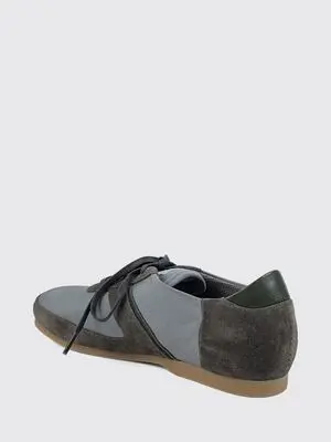 Our Legacy Vintage-style Two-tone Low-top Trainers In Canvas And Suede