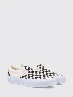 VANS Lx Classic Slip-on 98 Check Cotton Canvas Sneakers - Black