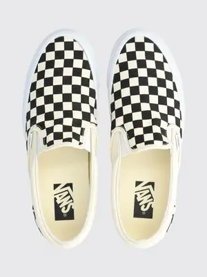 VANS Lx Classic Slip-on 98 Check Cotton Canvas Sneakers - Black