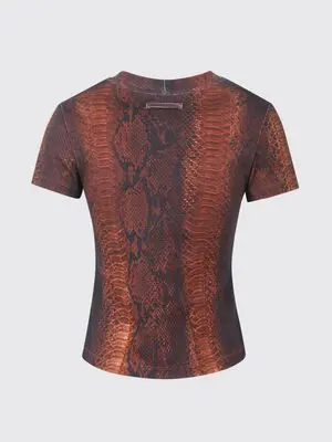 JEAN PAUL GAULTIER Slim-fit Crewneck T-shirt In Python-print Cotton
