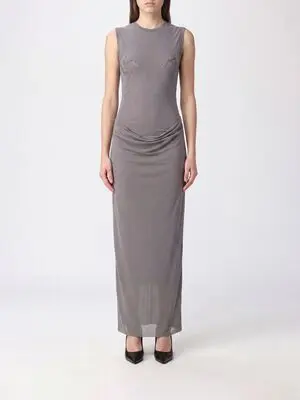JEAN PAUL GAULTIER Sleeveless Draped Jersey Sheath Dress