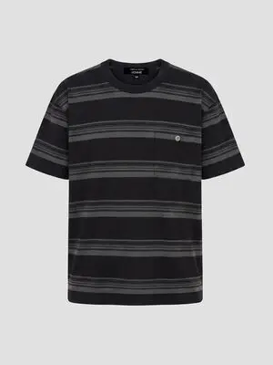 Comme Des Garçons Cotton T-shirt With Patch Pocket - Striped