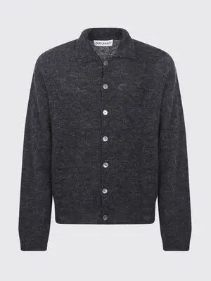 Our Legacy Long-sleeved Cardigan In Wool And Alpaca Blend - Black