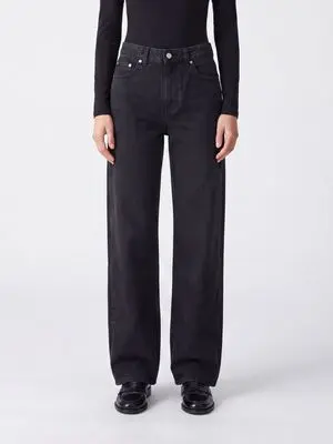 Our Legacy Wata-cut High-waisted Wide-leg Jeans - Black