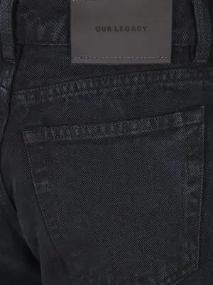 Our Legacy Wata-cut High-waisted Wide-leg Jeans - Black
