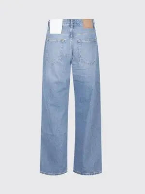 JEANERICA Belem High-waisted Wide-leg Jeans In Recycled Cotton - Sky Blue