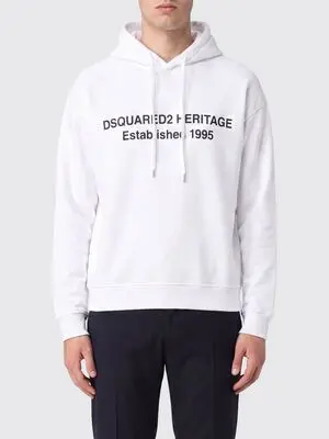 Dsquared2 Cotton Hoodie With Contrast Logo And Drawstring Hood