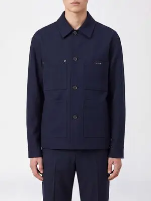 WOOYOUNGMI Single-breasted Short Coat In Pure Wool With Patch Pockets