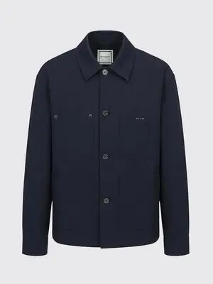 WOOYOUNGMI Single-breasted Short Coat In Pure Wool With Patch Pockets